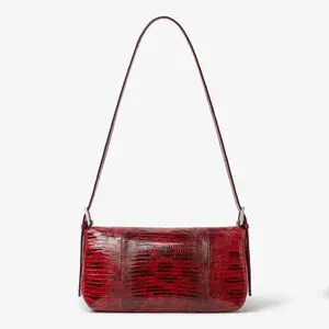 Fendi Baguette® 26424 Burgundy Lizard-leather Bag